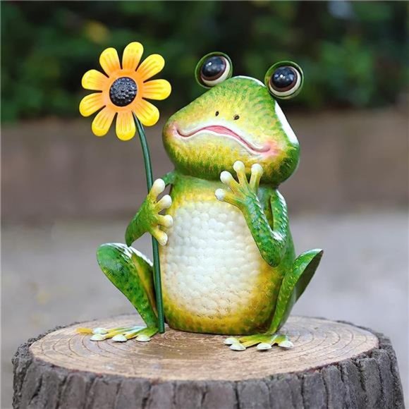 Accents | Garden Frog Statue Outdoor Decor Metal Frog Yard Art ...